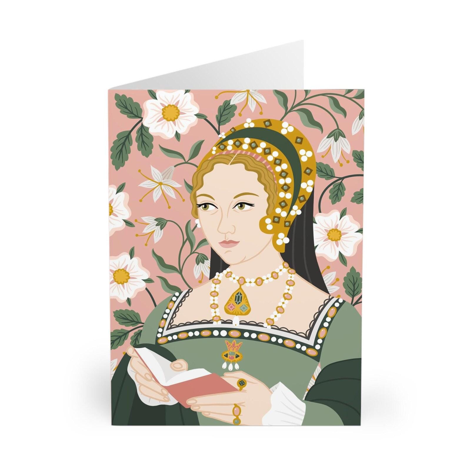 Tudor Queens Portrait Card Set | 6 Blank Stationery Cards Featuring the ...
