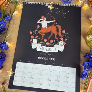 2026 Zodiac Calendar: Astrology, Star Signs & Birth Flowers - Etsy