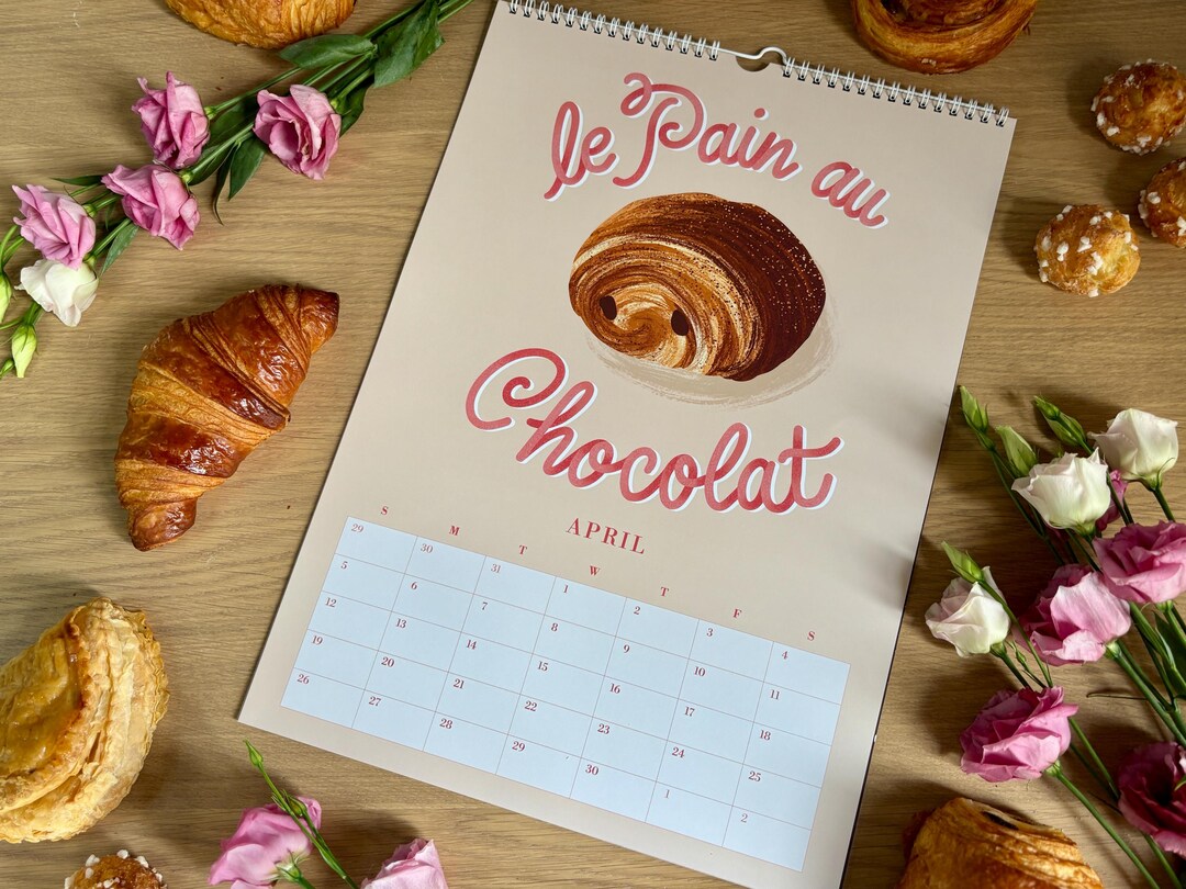 French Bakery 2026 Calendar - Bread and Pastries Boulangerie - Etsy