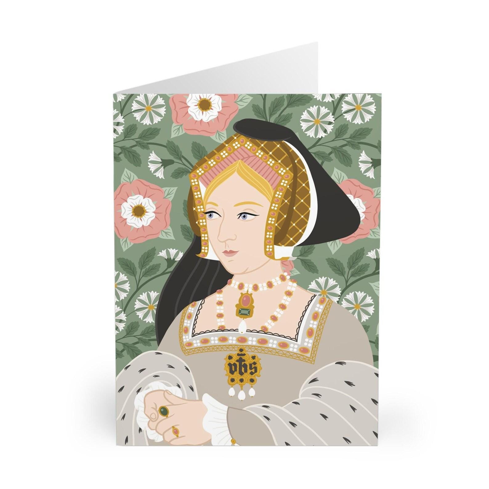 Tudor Queens Portrait Card Set | 6 Blank Stationery Cards Featuring the ...