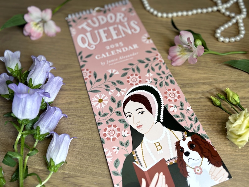 Tudor Queens 2026 Calendar 12 Months | Historical Portraits of Aragon ...