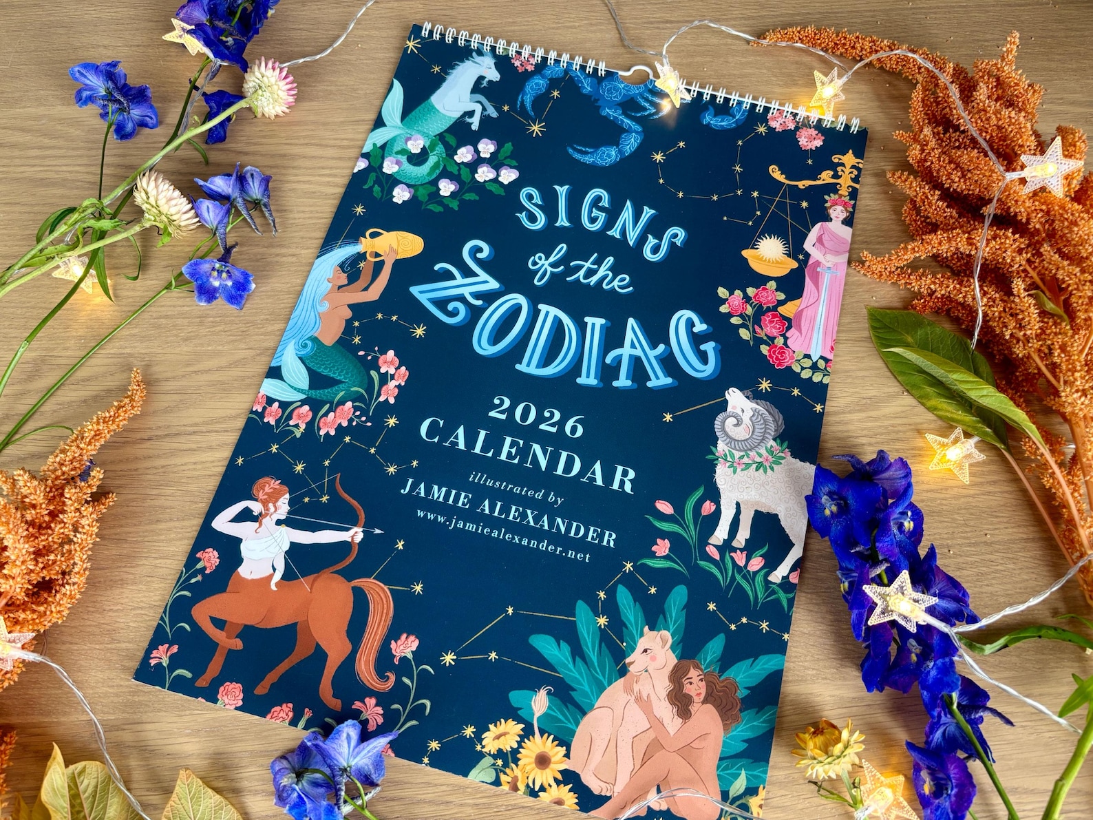 2026 Zodiac Calendar: Astrology, Star Signs & Birth Flowers - Etsy