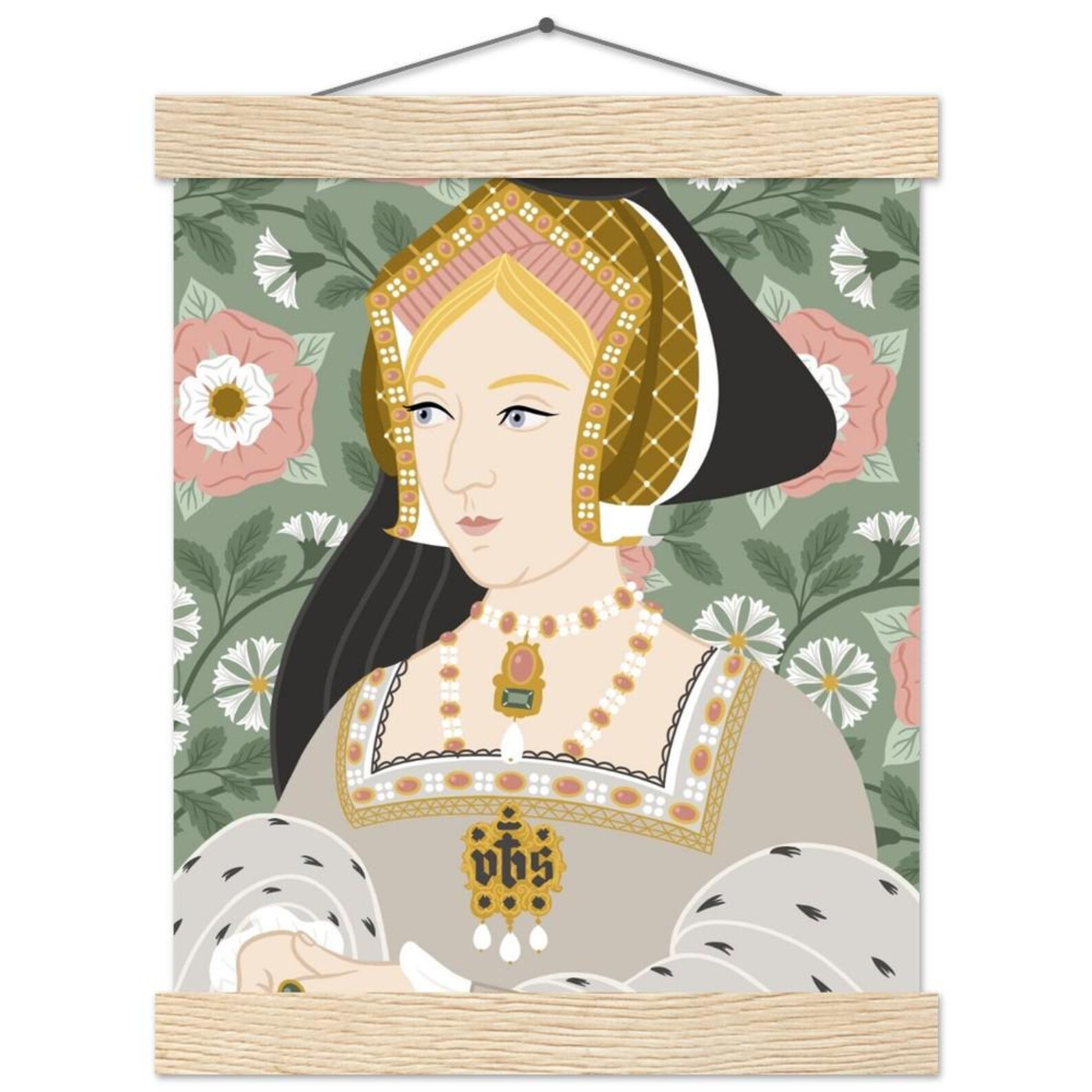 Jane Seymour Portrait Tudor Queen Third Wife Henry VIII Premium Matte ...