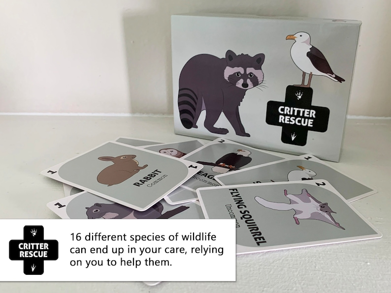 Card Game for Animal Lovers: Critter Rescue - Family Friendly - Support ...