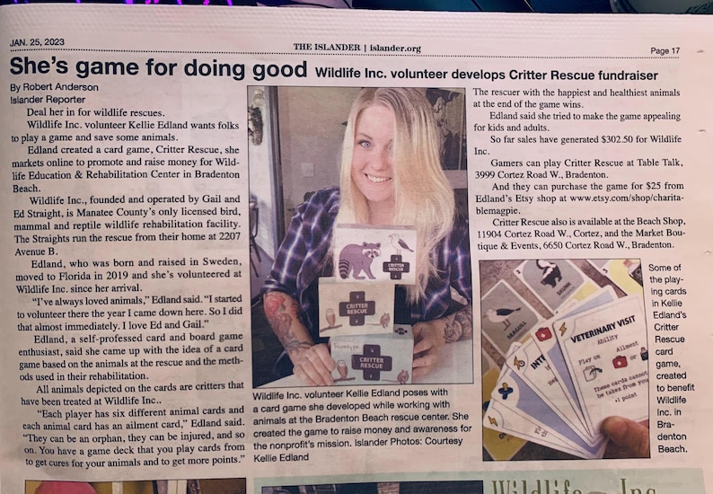 Card Game for Animal Lovers: Critter Rescue - Family Friendly - Support ...