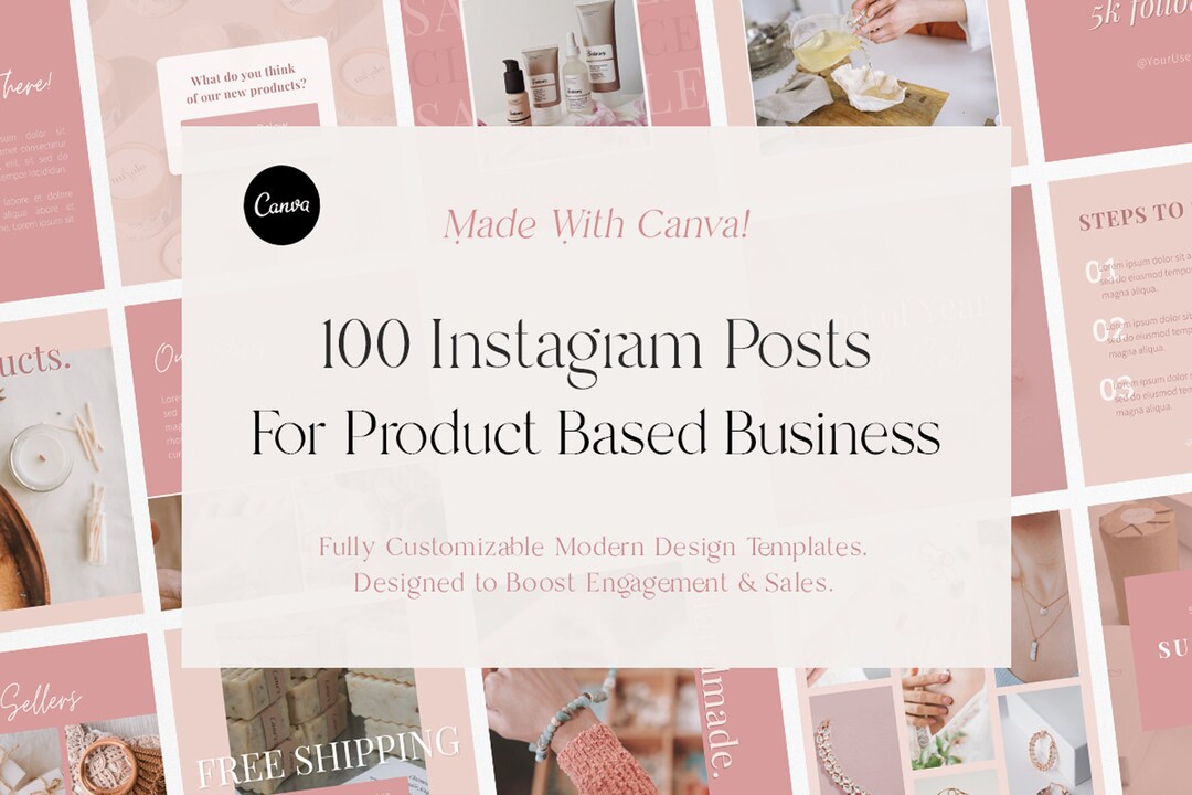 100 Instagram Post Design Templates to Boost Sales – for Product Based ...