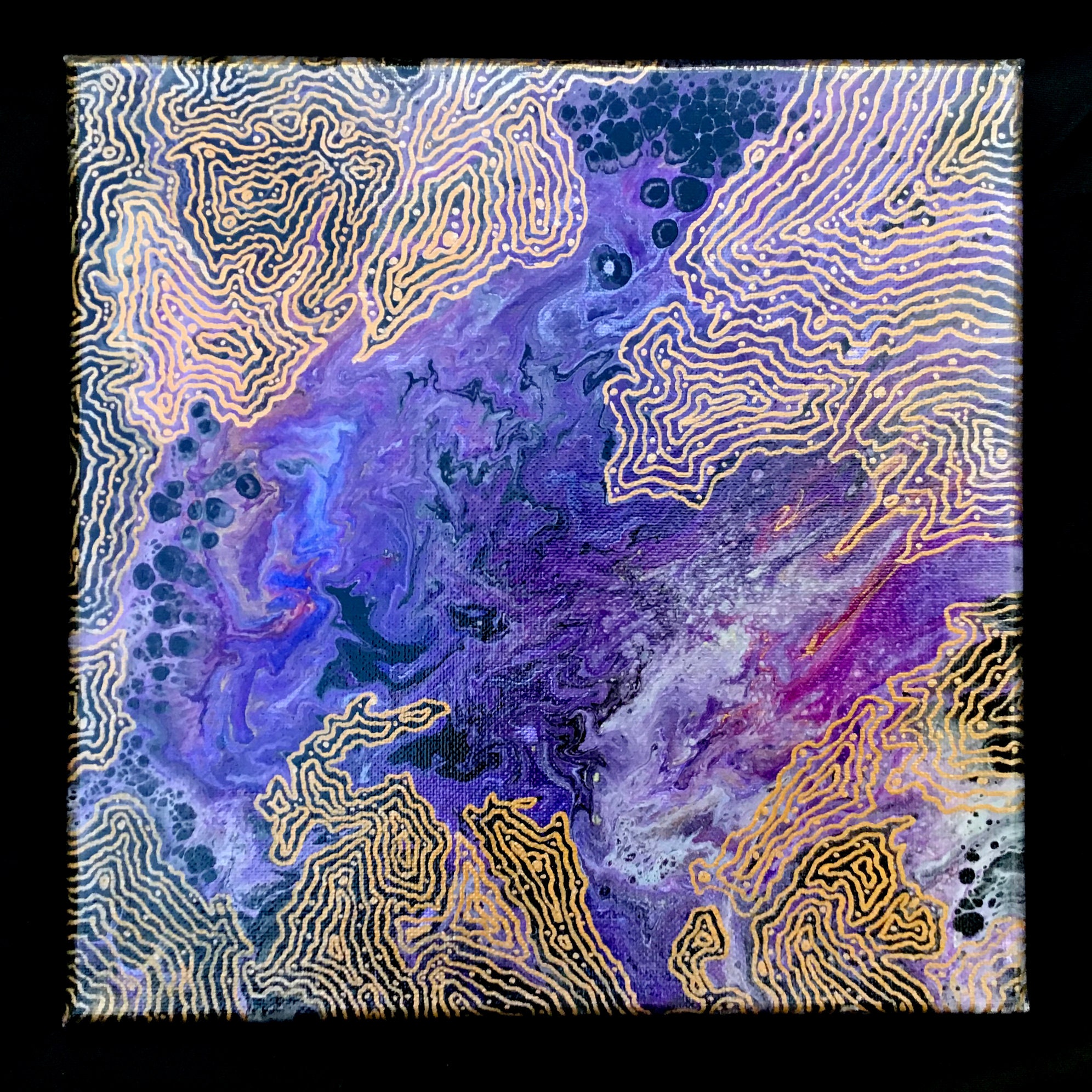 Line Art Pour Art Painting Fluid Art Original Painting Abstract ...