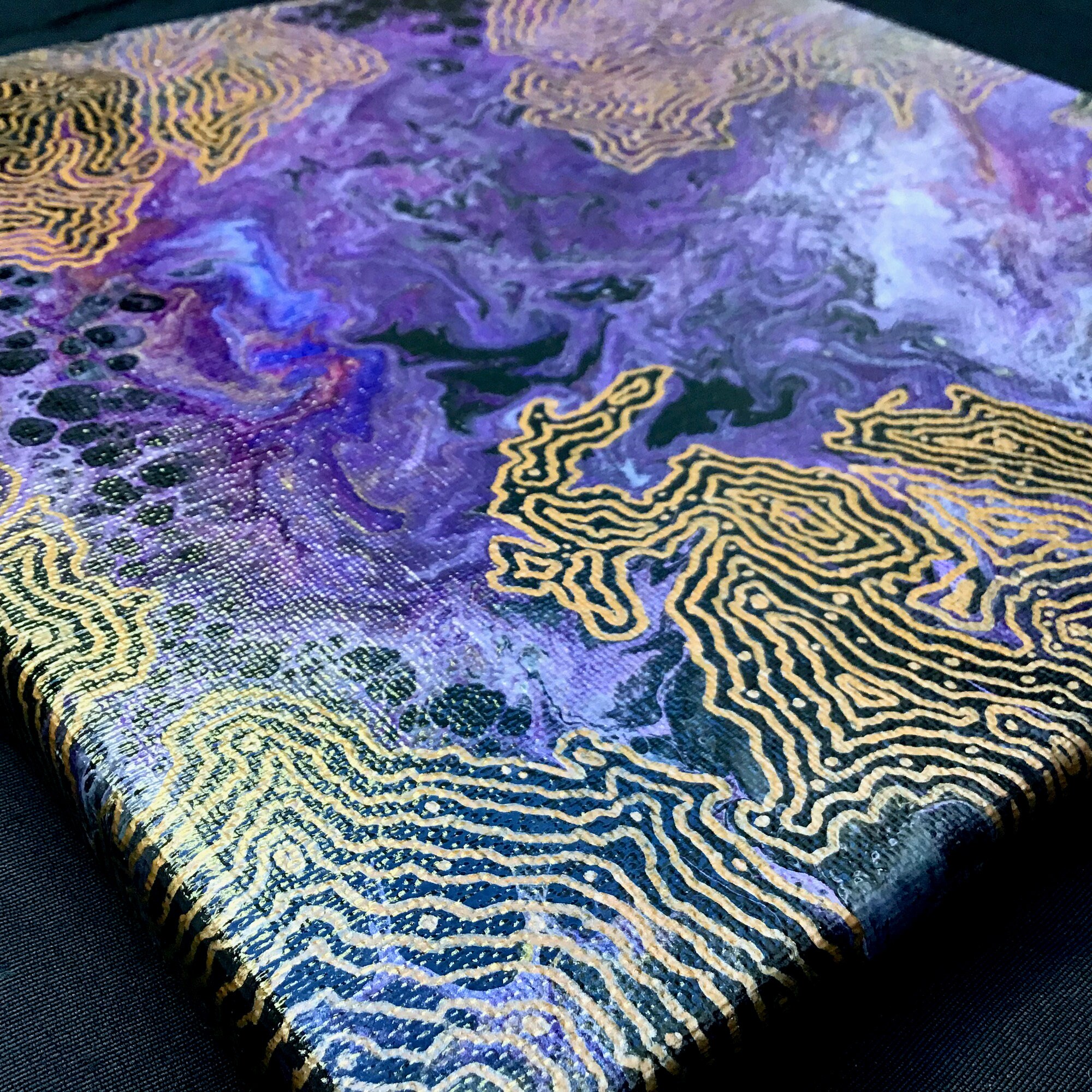 Line Art Pour Art Painting Fluid Art Original Painting Abstract ...