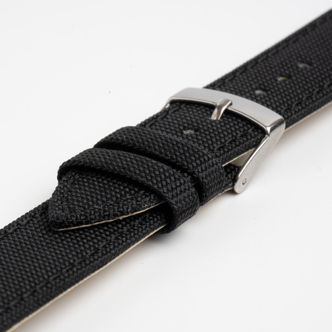 Black Ocean Plastic Watch Strap 14mm, 16mm, 18mm, 20mm, Sustainable ...