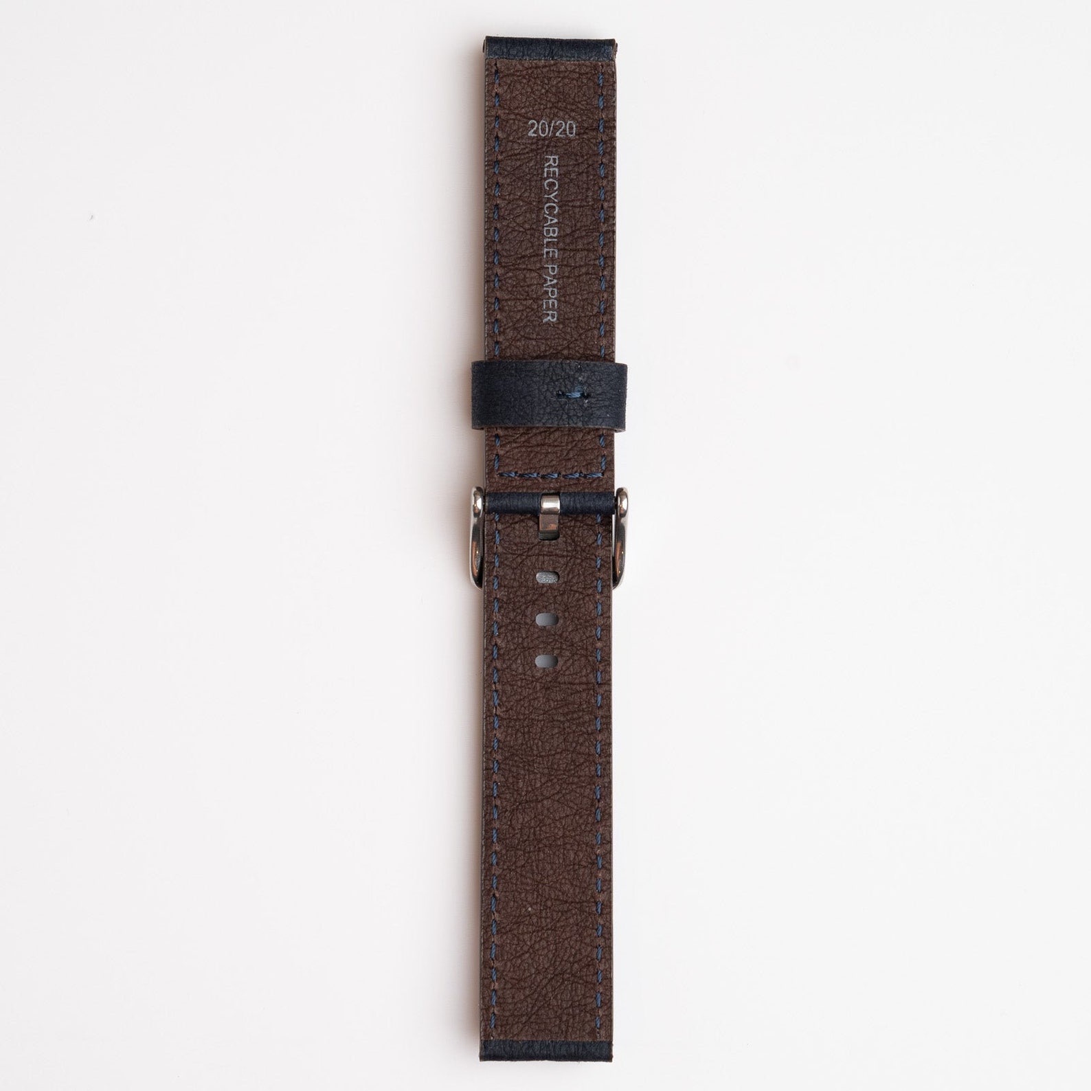 Blue Recycled Paper Watch Strap 18mm, 20mm, 22mm, 24mm, Sustainable ...
