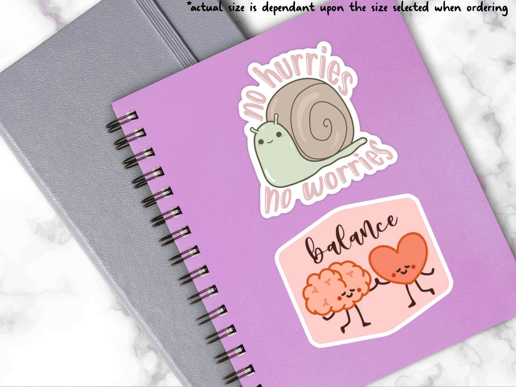 Balance Sticker | Brain and Heart Decal | Mental Health Sticker | Water ...