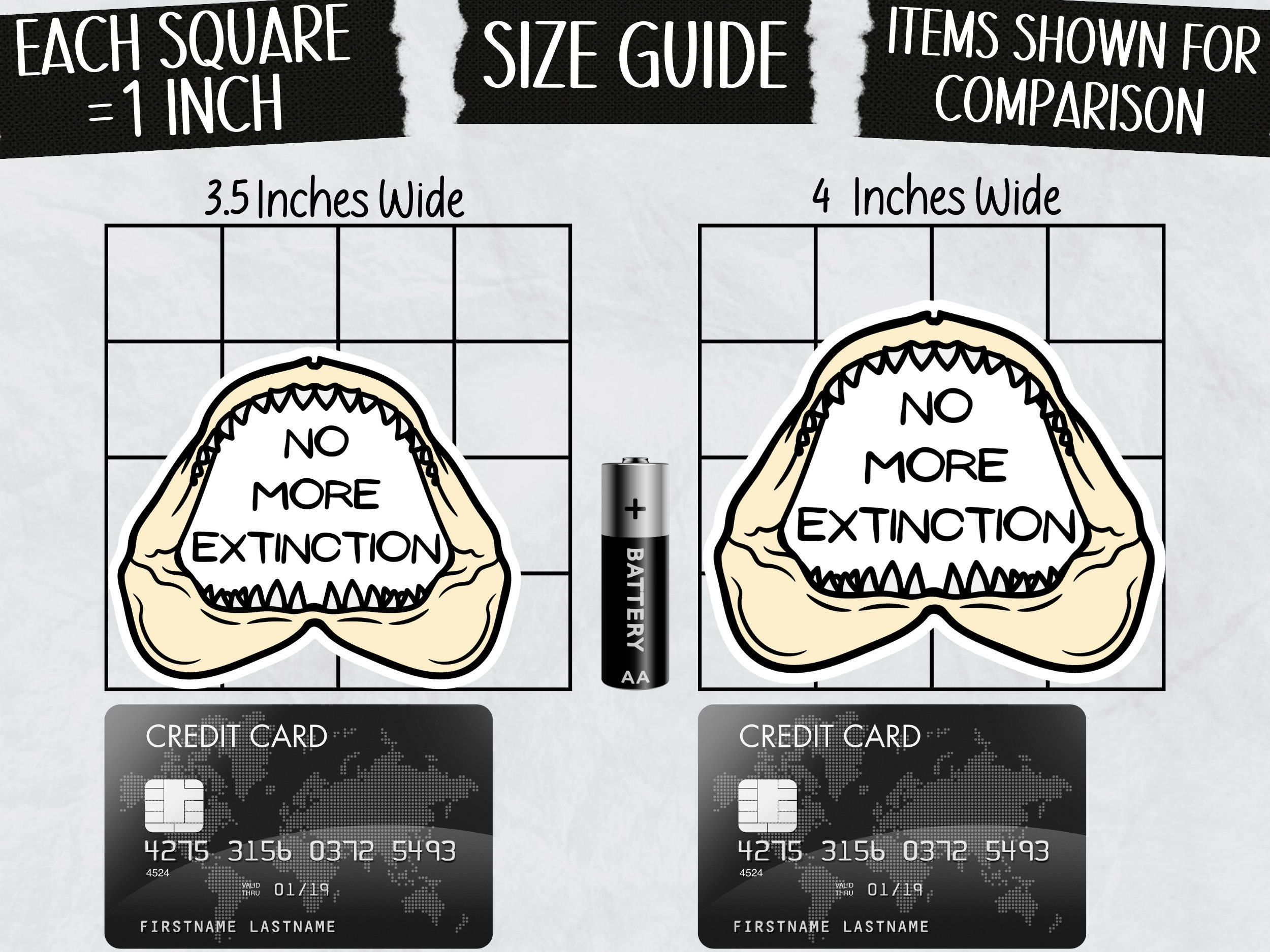 No More Extinction Sticker Environmental Decal Fossil Sticker Water ...