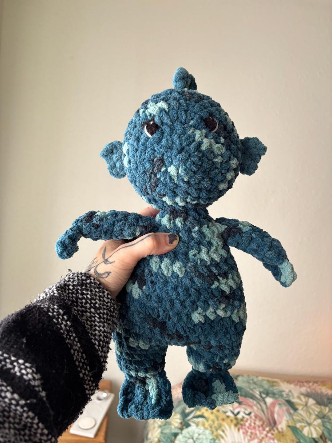 Kai the Sea Monster Plush – Handmade Crochet Amigurumi – Ocean Creature ...
