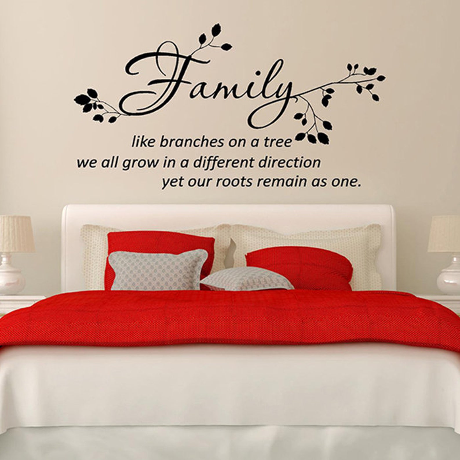 Family Like Branches on a Tree Wall Quote Stickers. Vinyl Wall | Etsy