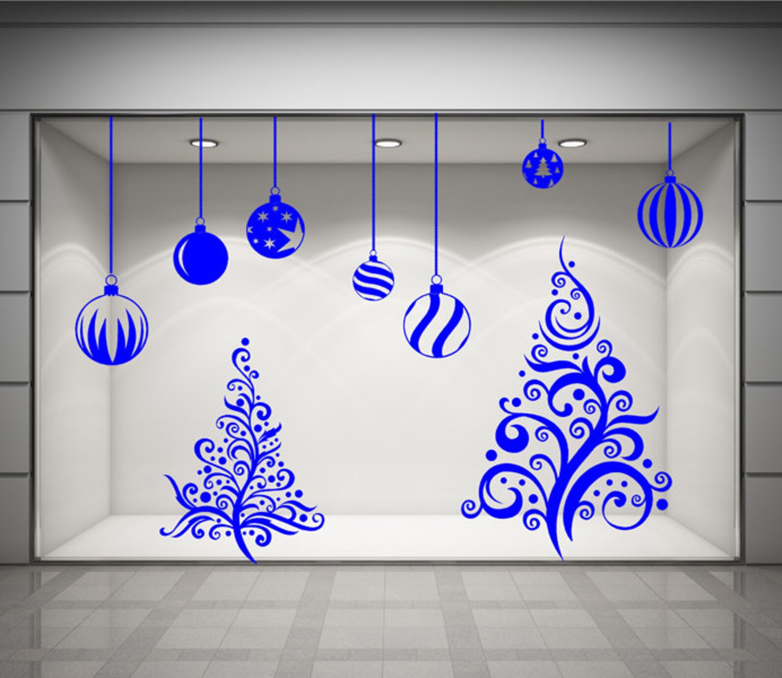 CHRISTMAS Window Stickers. XMAS Tree Wall Stickers. Christmas - Etsy UK