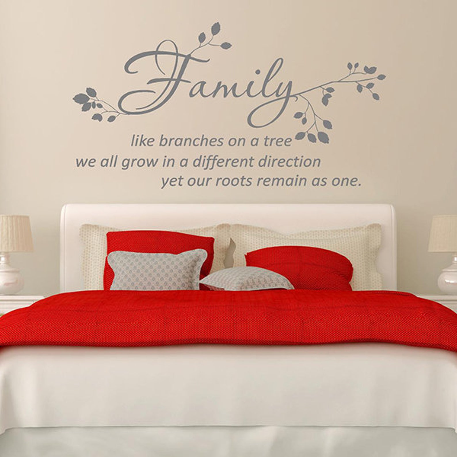 Family Like Branches on a Tree Wall Quote Stickers. Vinyl Wall - Etsy