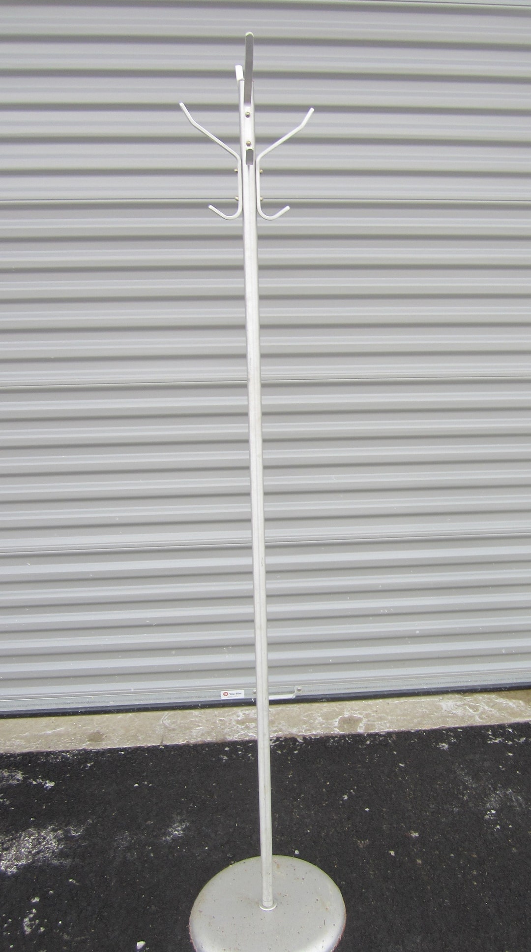 Vtg Metal Coat Rack, Weighted Bottom, Stand Alone, Silver Color - Etsy