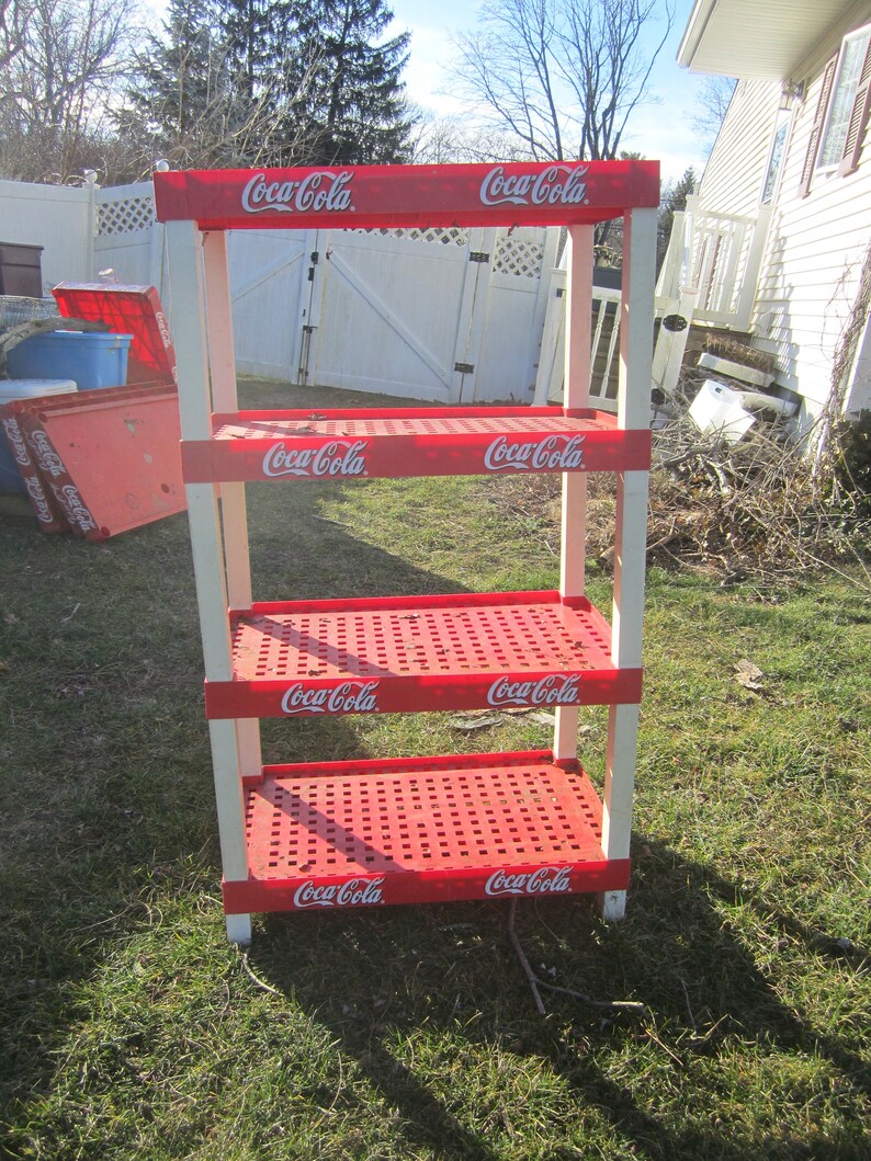 Vtg COCA-COLA Soda Display Shelf W/logo Plastic Shelf Red - Etsy