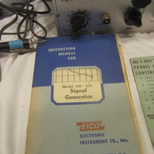 RARE 1949 EICO Signal Generator Model 320 W/manual - Etsy