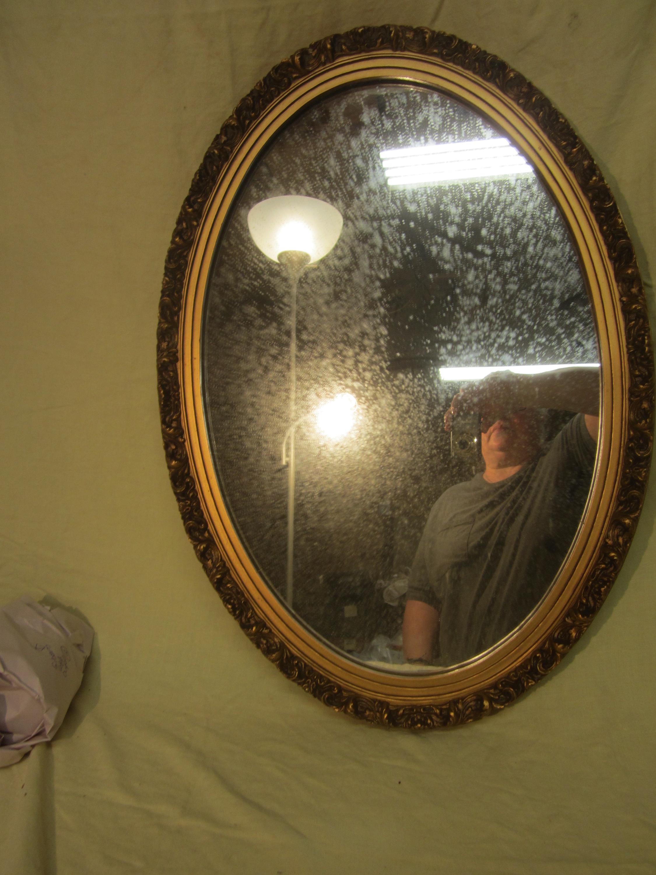 Vtg 50's Perma-bilt Mirror From a Medicine Cabinet, Gold Tone Antiqued ...