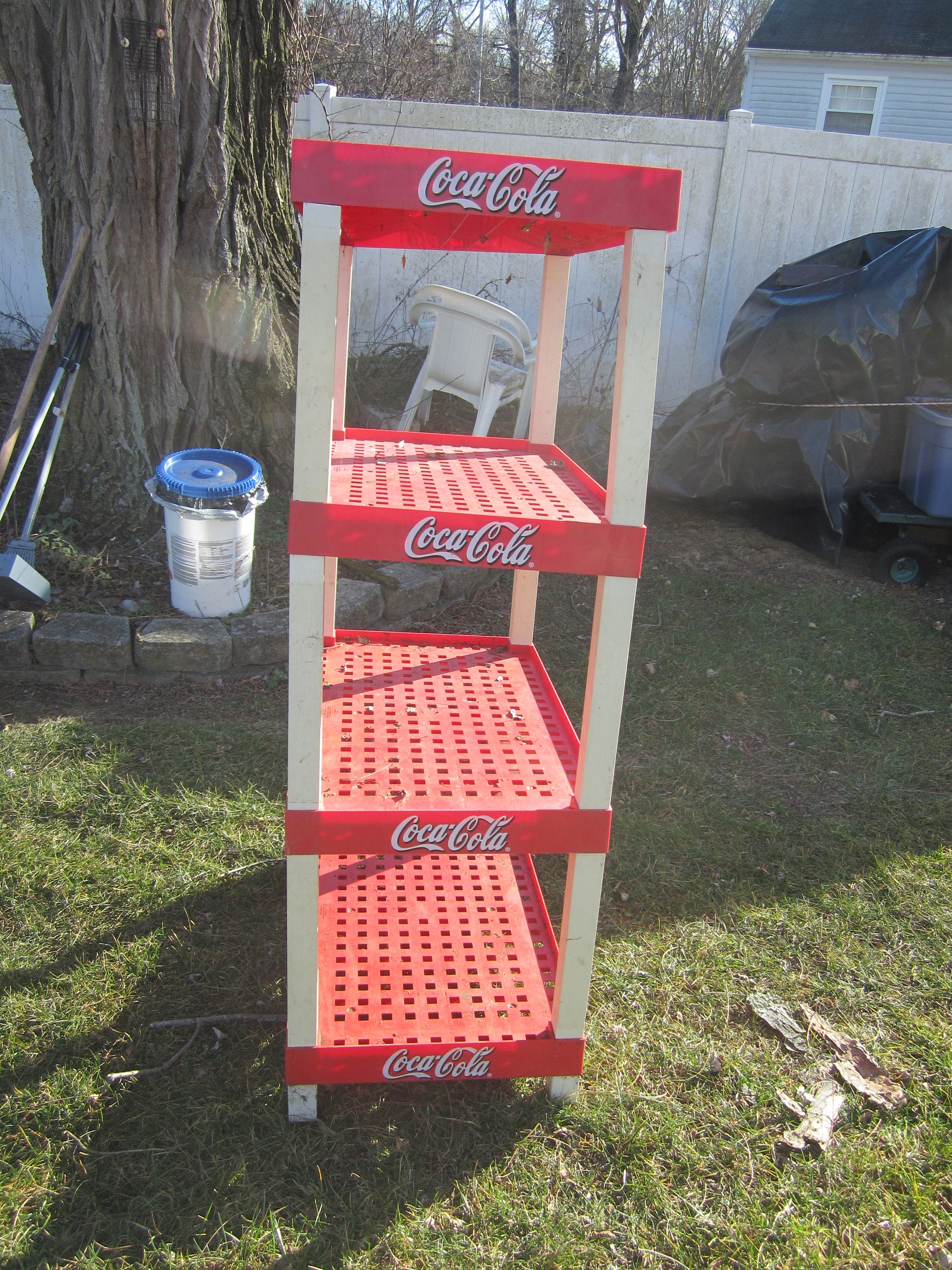 Vtg COCA-COLA Soda Display Shelf W/logo Plastic Shelf Red - Etsy