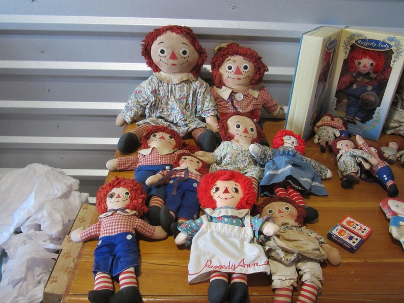 Rare Vtg Collection of RAGGEDY ANN & ANDY Dolls Memorabilia - Etsy
