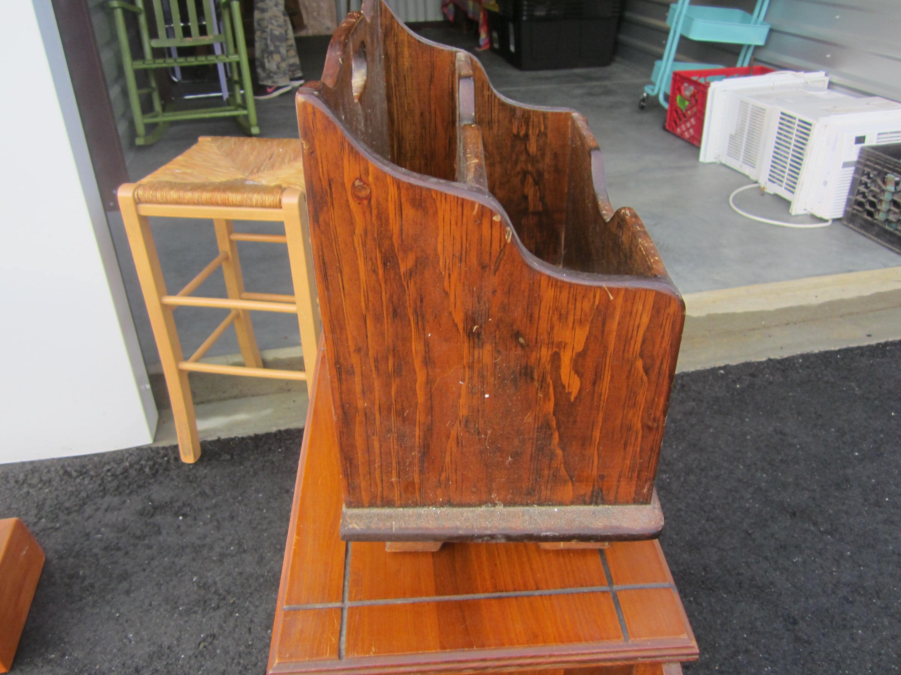 Vtg Handmade Magazine Rack, Solid Wood - Etsy