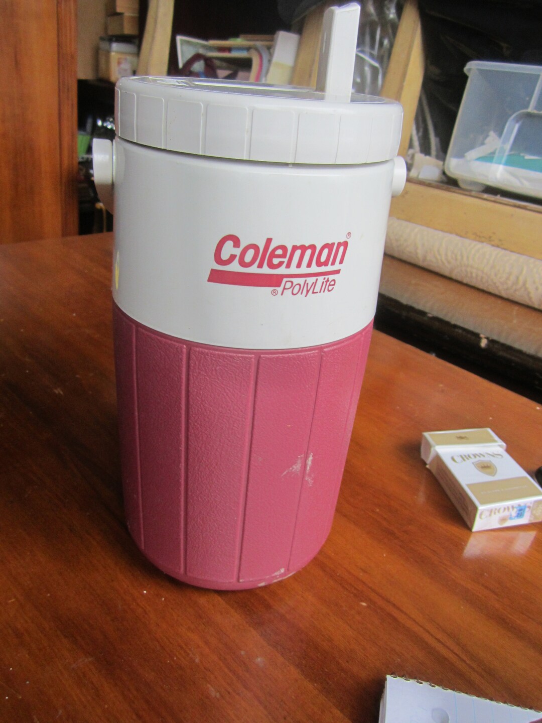 Vtg Coleman Poly-lite Drink Thermos W/pour Spout - Etsy