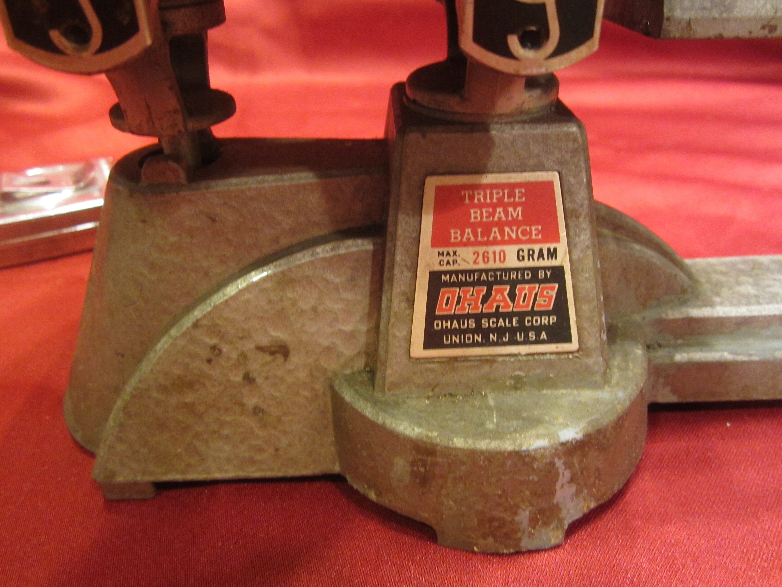 Vtg 40'S OHAUS Triple Beam Balance Scale, All Metal - Etsy