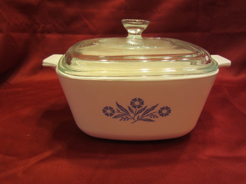 Retro Rare 58-59 CORNING PYROCERAM C-1 Casserole Dish W/lid, Square ...