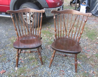 Antique Ethan Allen Heirloom Maple Fiddleback Duxbury Side Chair - Etsy