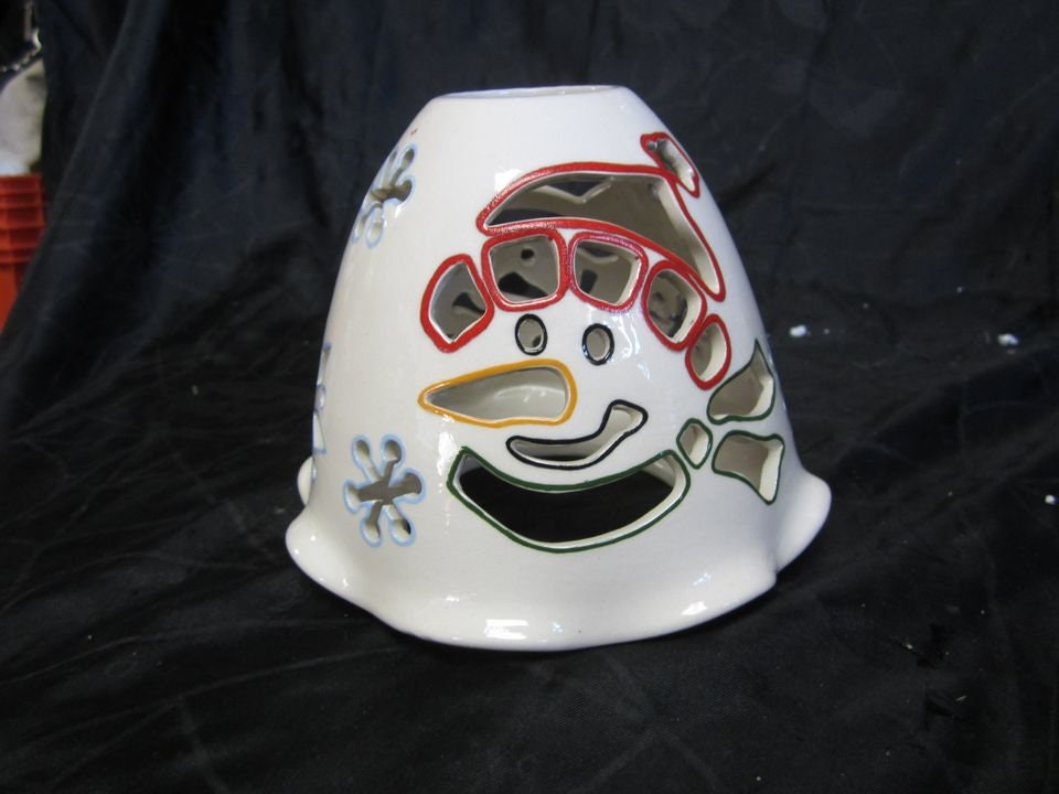 Candle Jar Shade Topper, Winter Motif, Cut-out Snowman on Each Side - Etsy