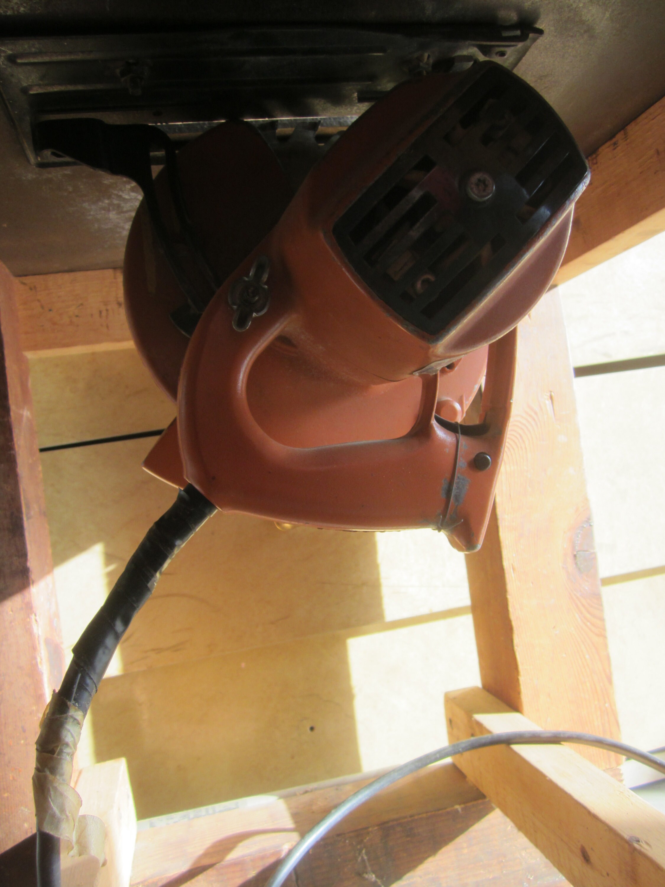 Vtg Homemade Table Saw, Unique Design, Metal Top, Wheeled to Move, Pick ...