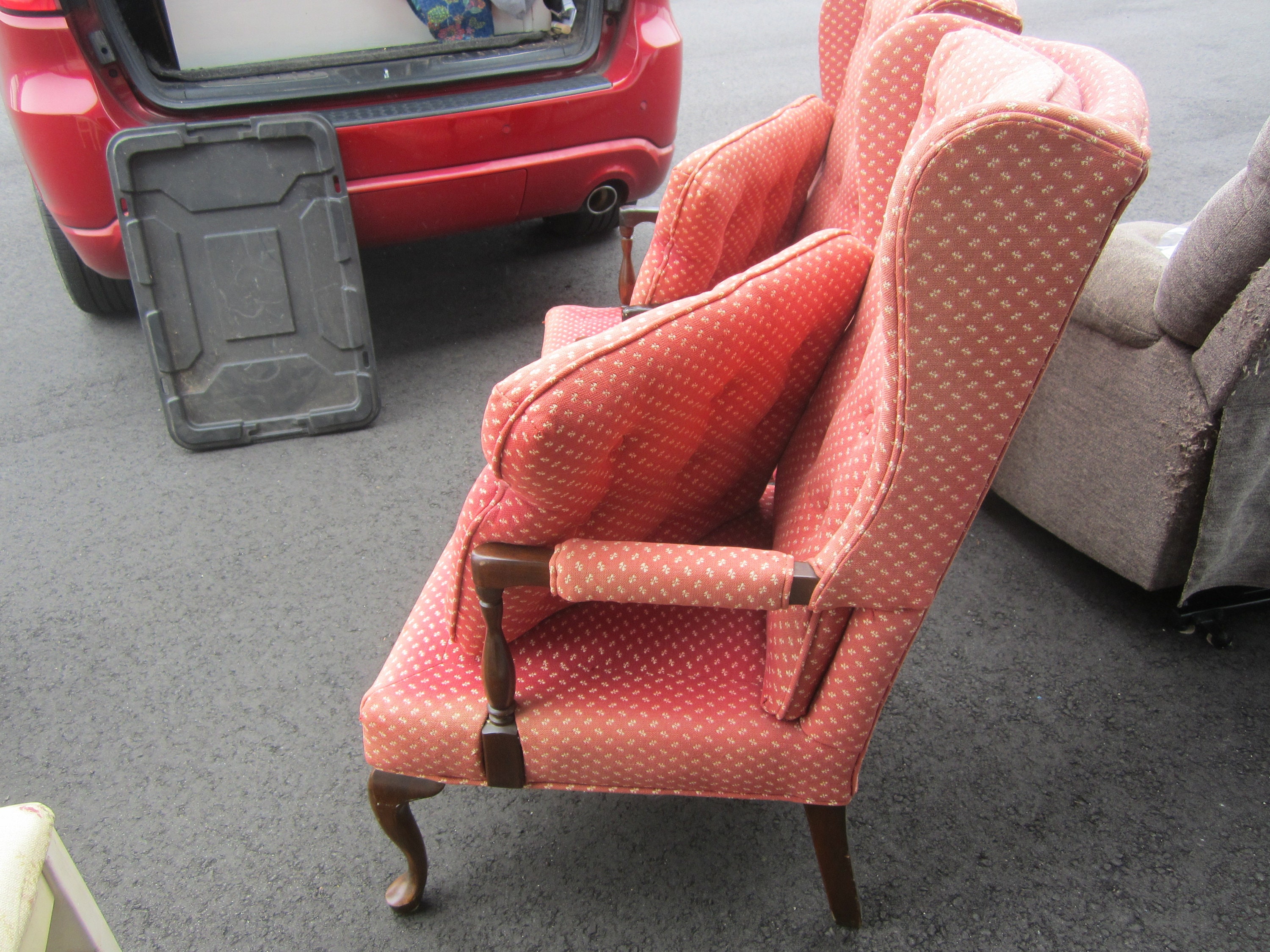 Vtg QUEEN ANN WINGED Back Chair by Harden Furniture 200ea - Etsy