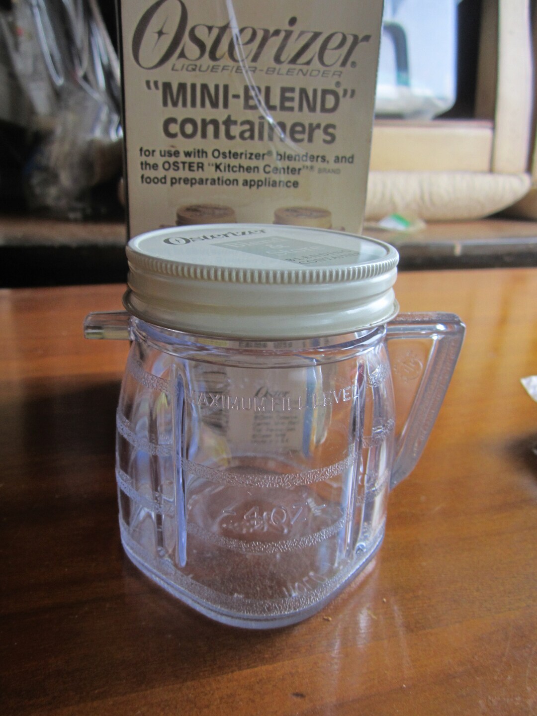 Vtg Osterizer 1/2 Pint Mini-blender Containers, W/lids Set of 2 in Box ...