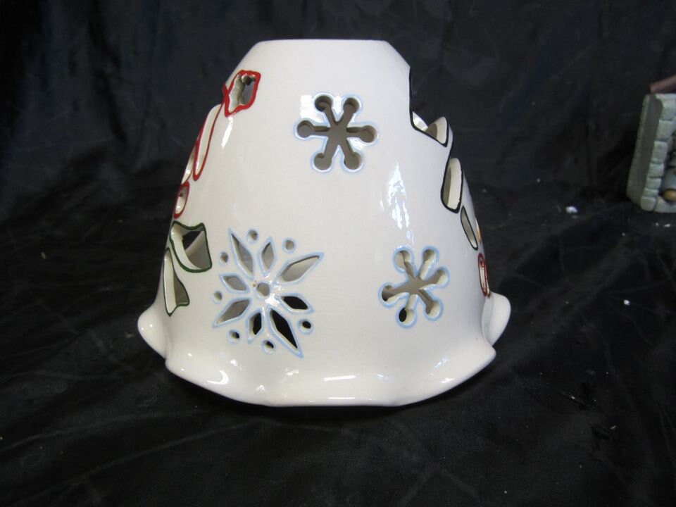 Candle Jar Shade Topper, Winter Motif, Cut-out Snowman on Each Side - Etsy