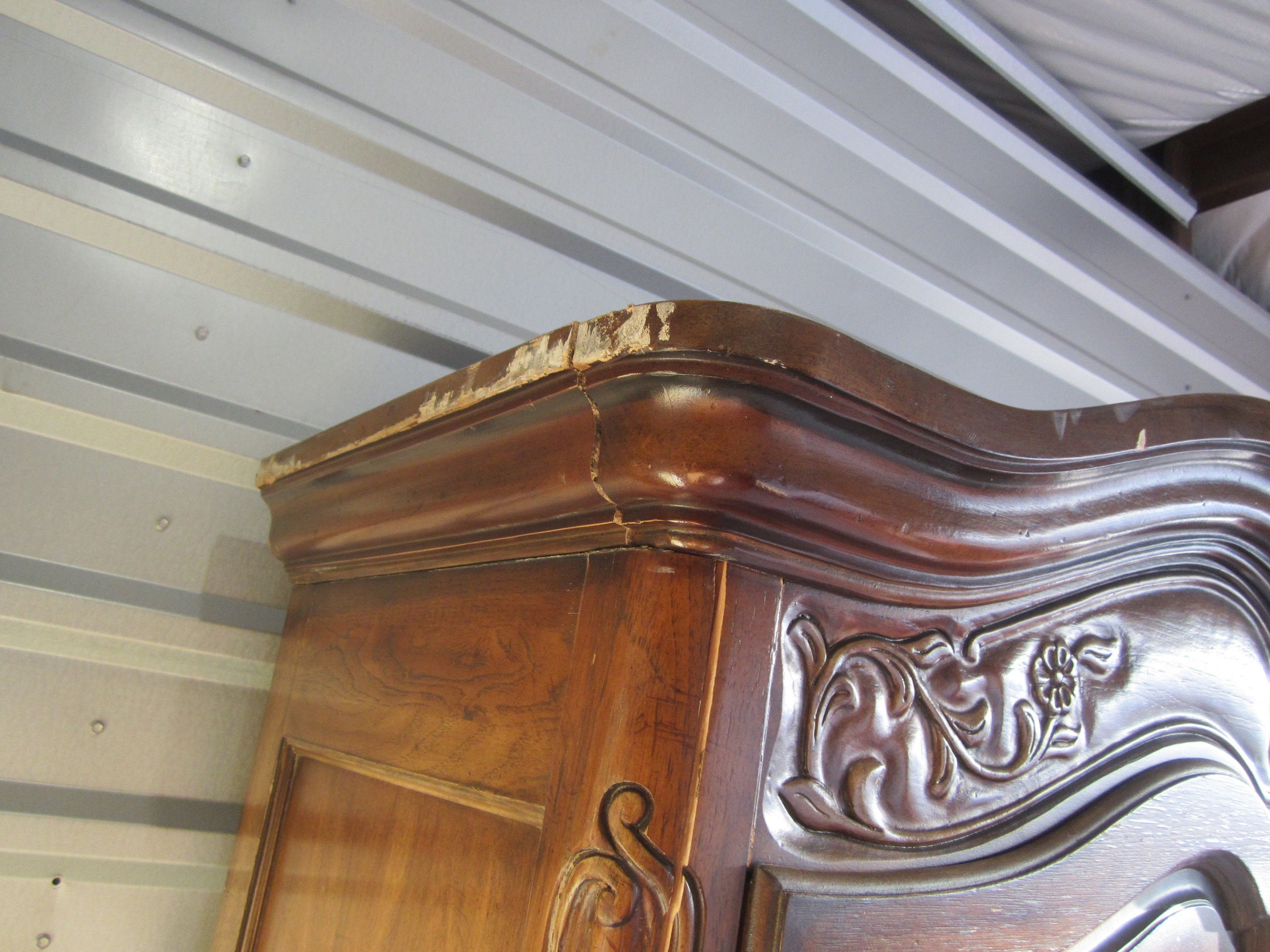 Vtg DREXEL Heritage Brittany, Large Armoire W/floral Motif, NO Shipping ...