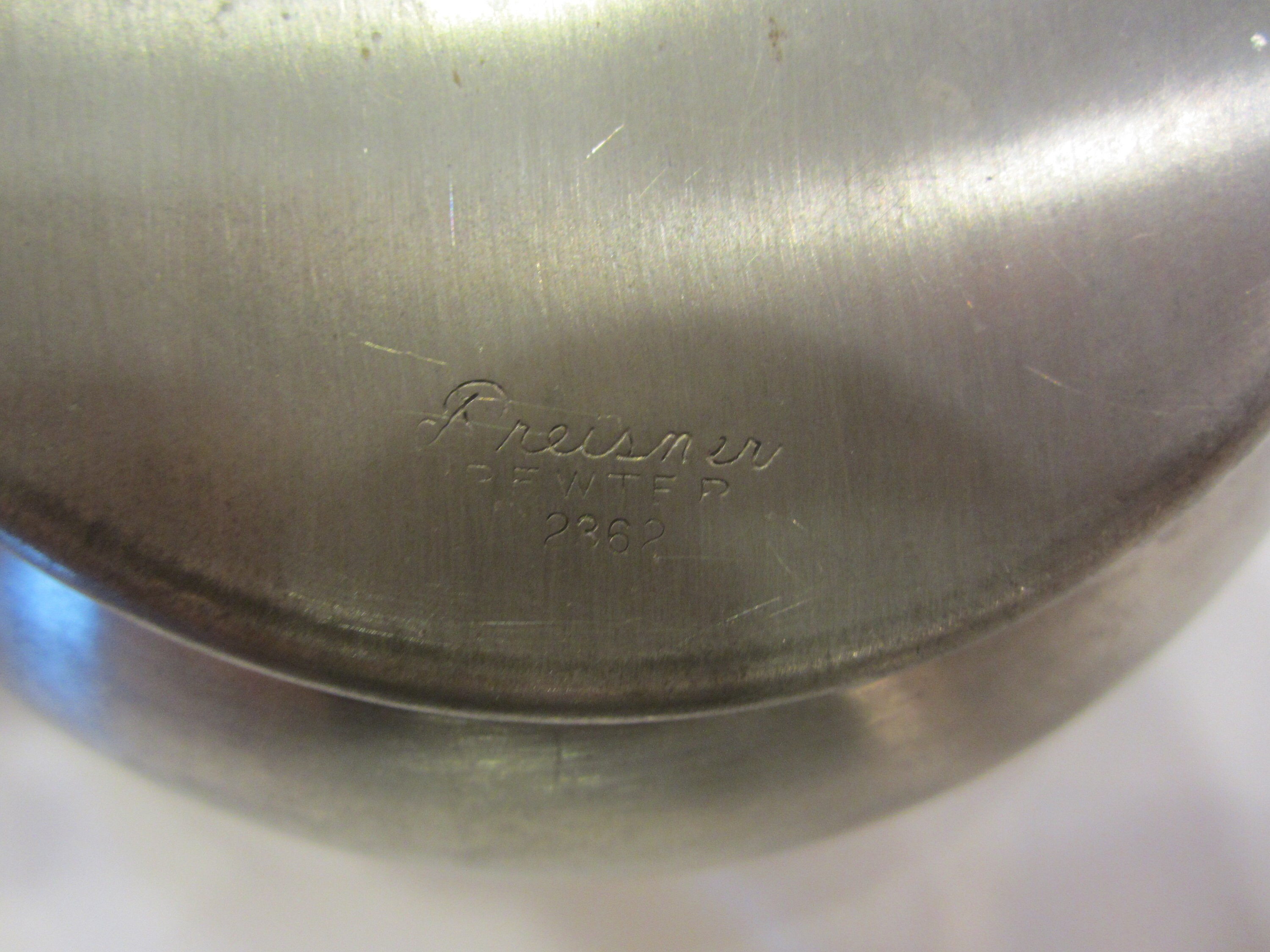 VTG 70'S PREISNER PEWTER Bowl #2362, Round Footed Bowl - Etsy