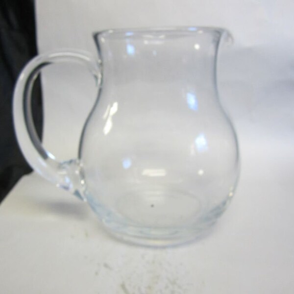 Heavy Glass Pitcher - Etsy