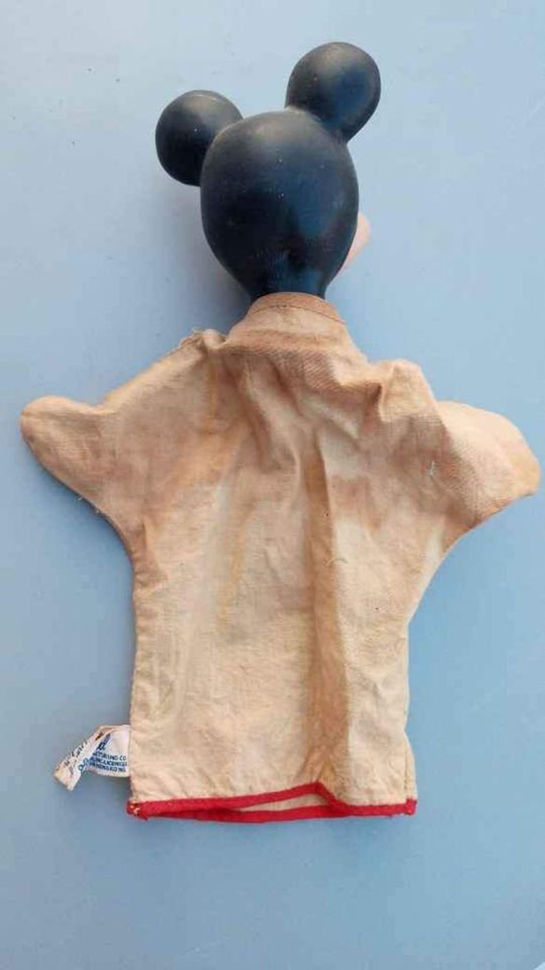 Vtg MICKEY MOUSE 1960s Hand Puppet by GUND for Disney Plastic & Cloth ...