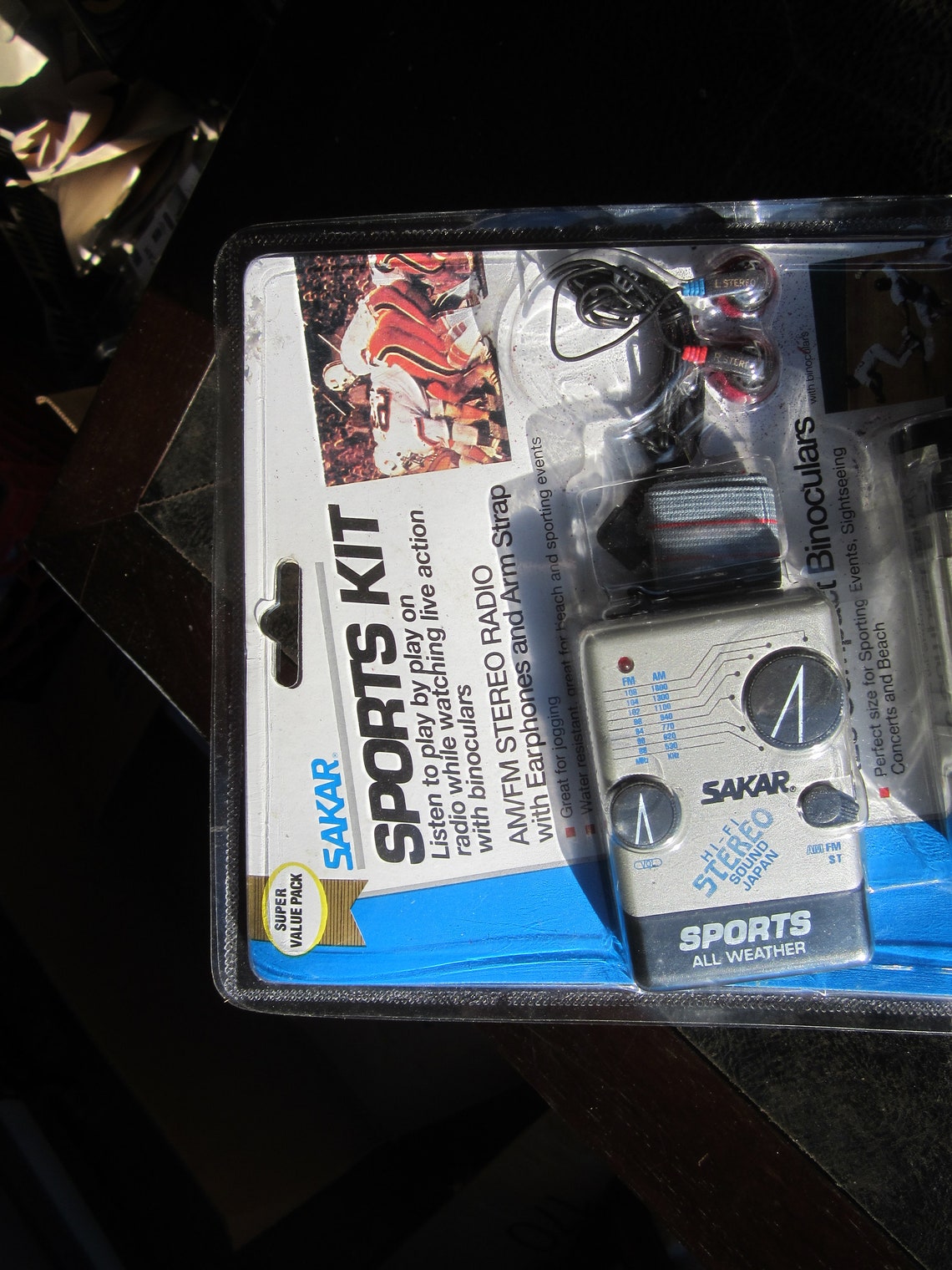 Vtg Sakar Sports Kiet, AM/FM Radio & Binoculars in Original Package - Etsy