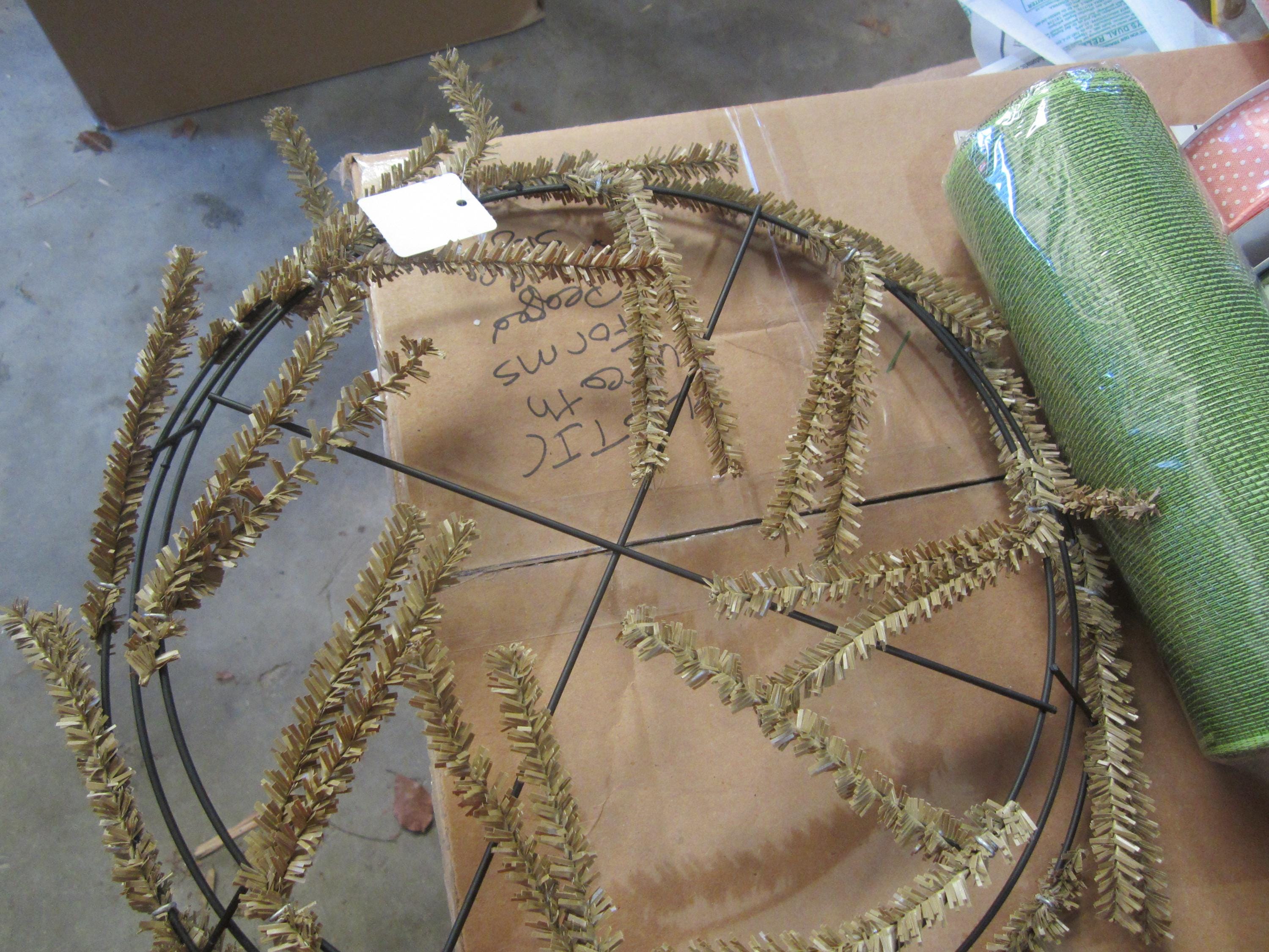 DIY Spring Wreath Kit, Pink, Green, White, Floral Ribbons 15'' Wreath ...