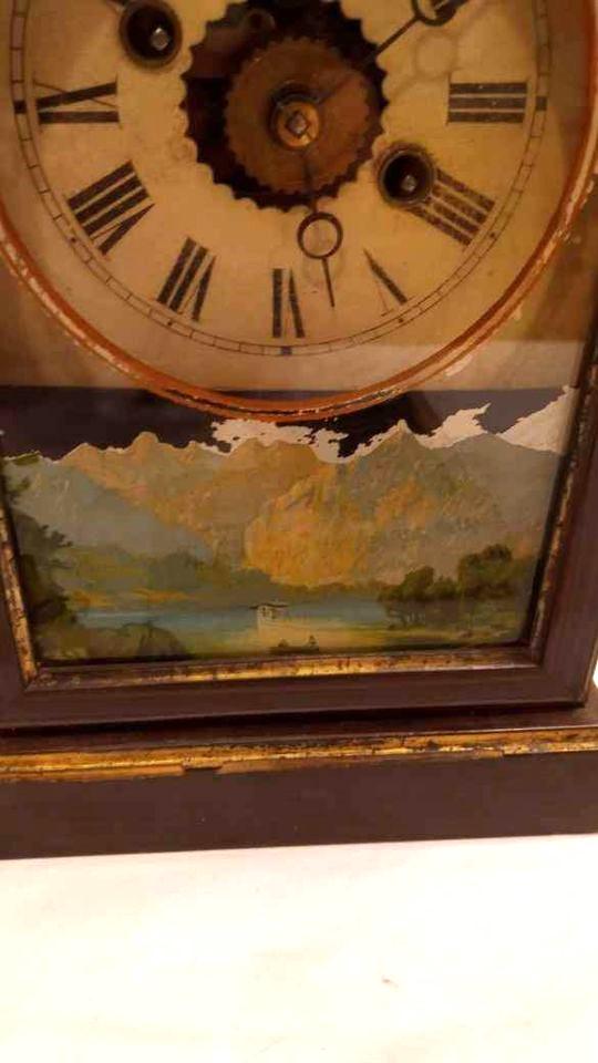 Antique Mantle/shelf Key Wind Pendulum Clock W/roman Numerals 1880 Era ...