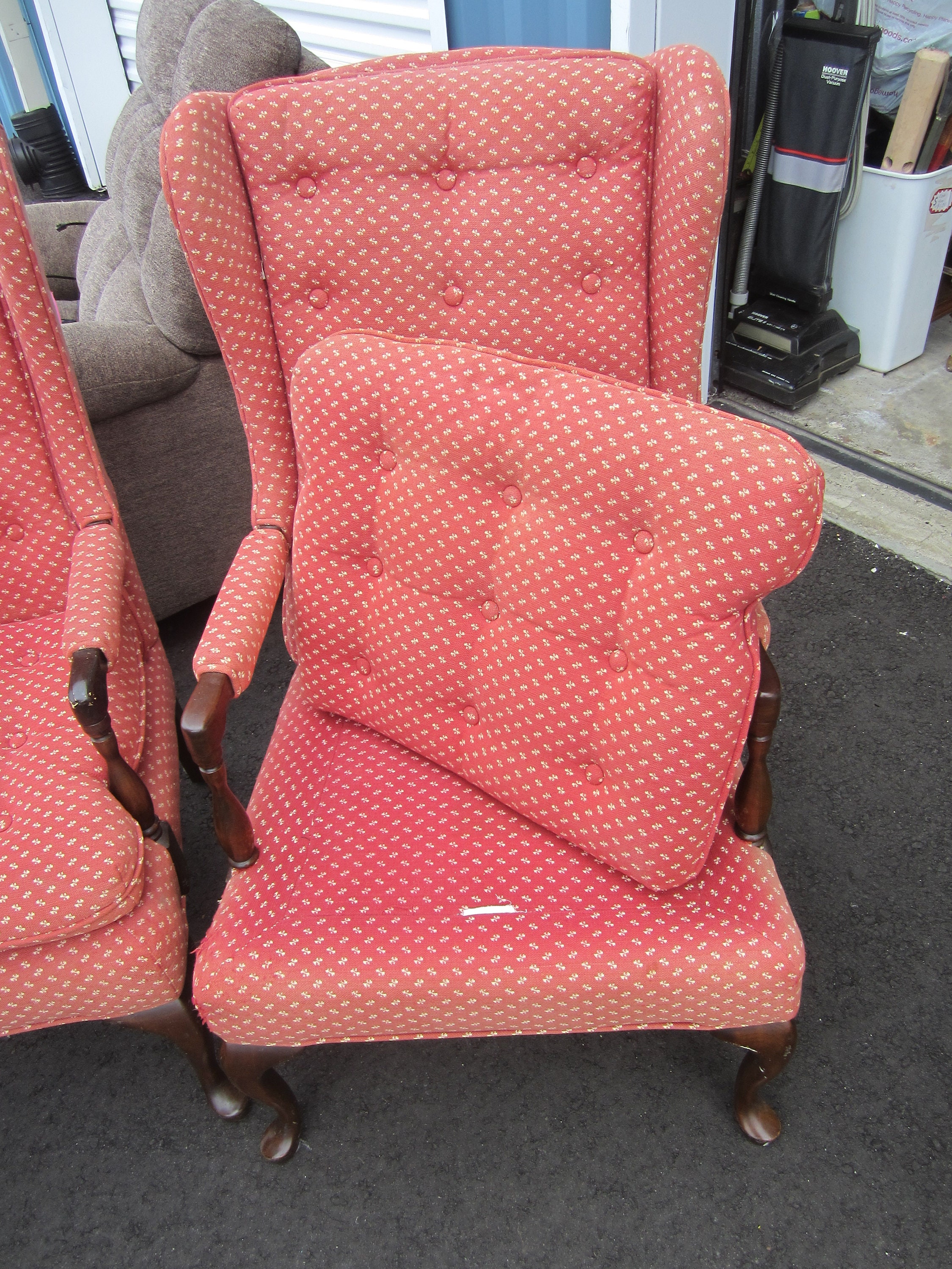 Vtg QUEEN ANN WINGED Back Chair by Harden Furniture 200ea - Etsy