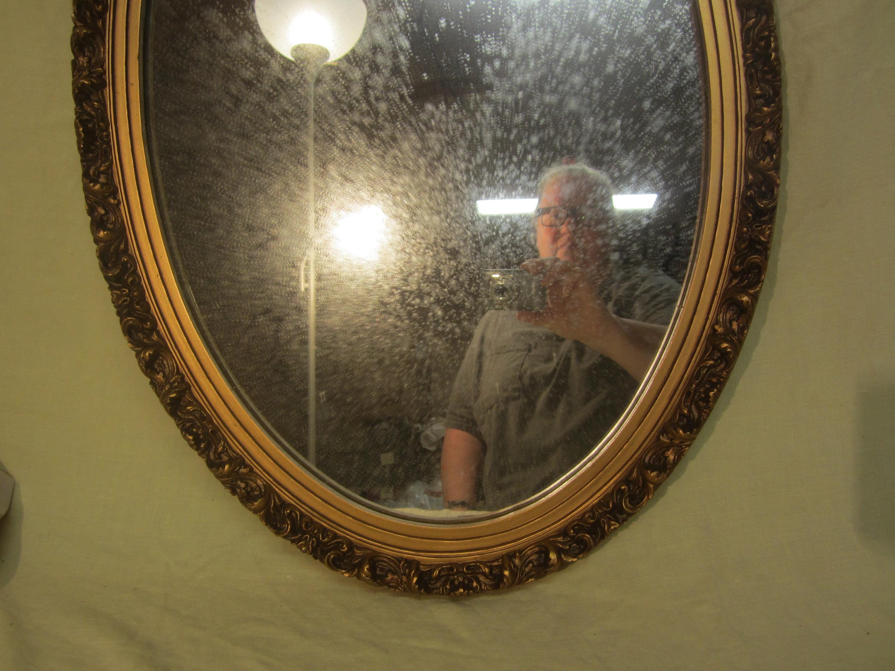 Vtg 50's Perma-bilt Mirror From a Medicine Cabinet, Gold Tone Antiqued ...