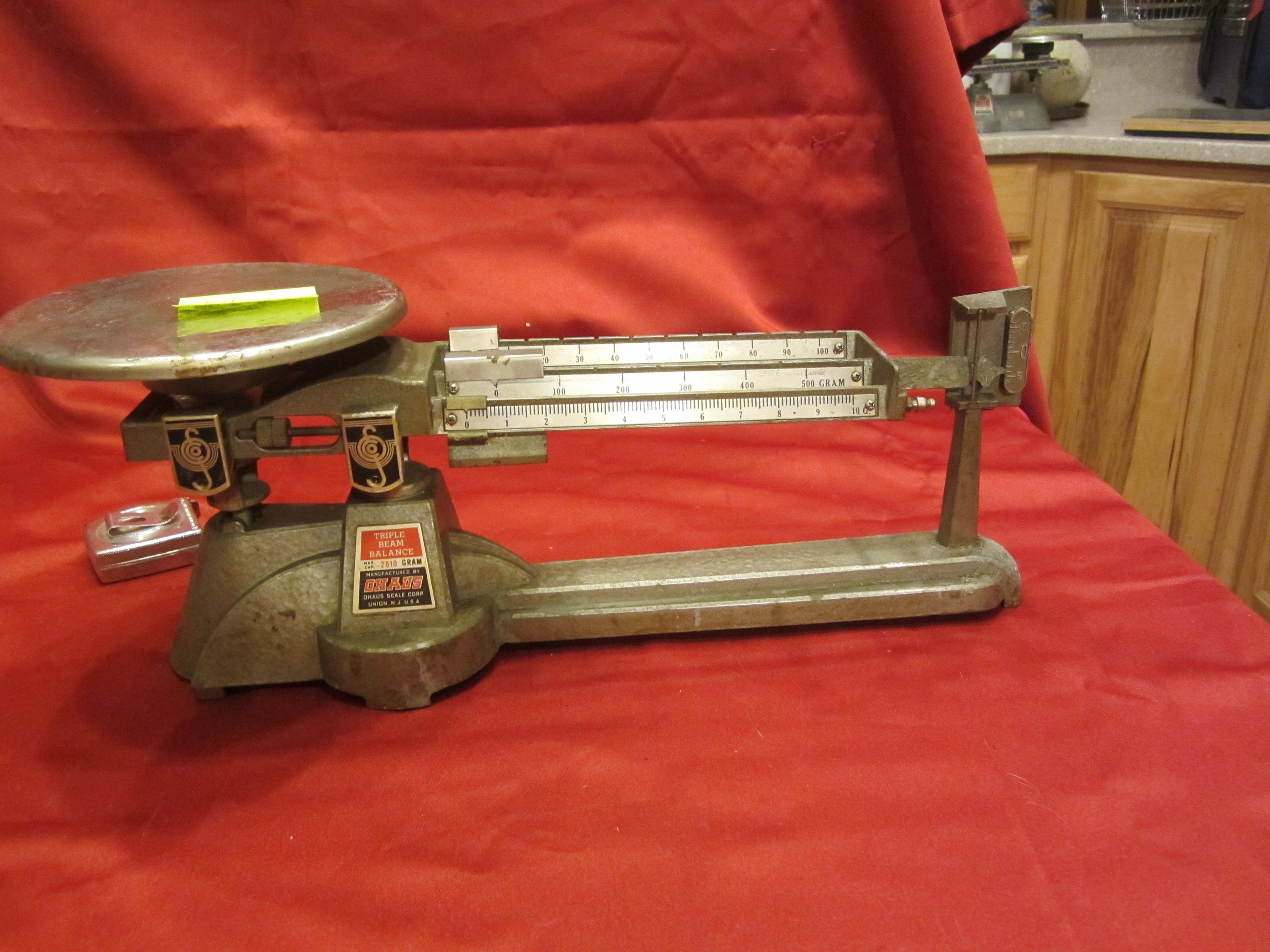 Vtg 40'S OHAUS Triple Beam Balance Scale, All Metal - Etsy