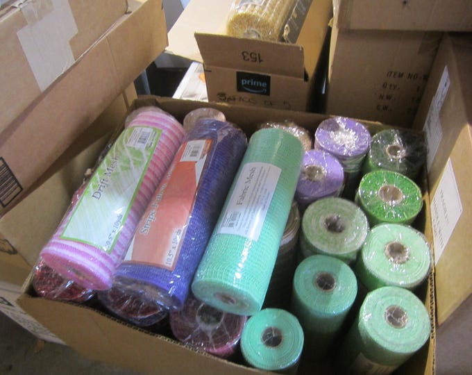 Craft Mesh Rolls 10.5'' 10 Yards, New, Use for Baskets, Wreaths and ...