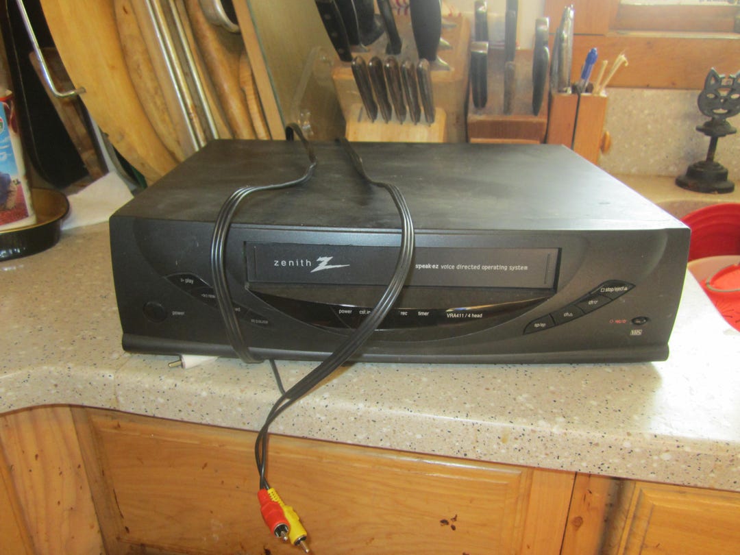 Vtg Zenith VHS Player/recorder Speak EZ Model VRA411 - Etsy