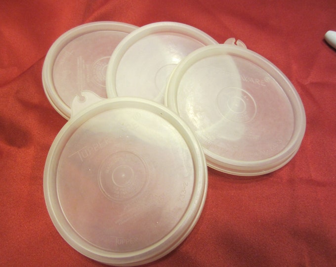 Vtg 70's TUPPERWARE LIDS ROUND W/tab 3.5 Across - Etsy