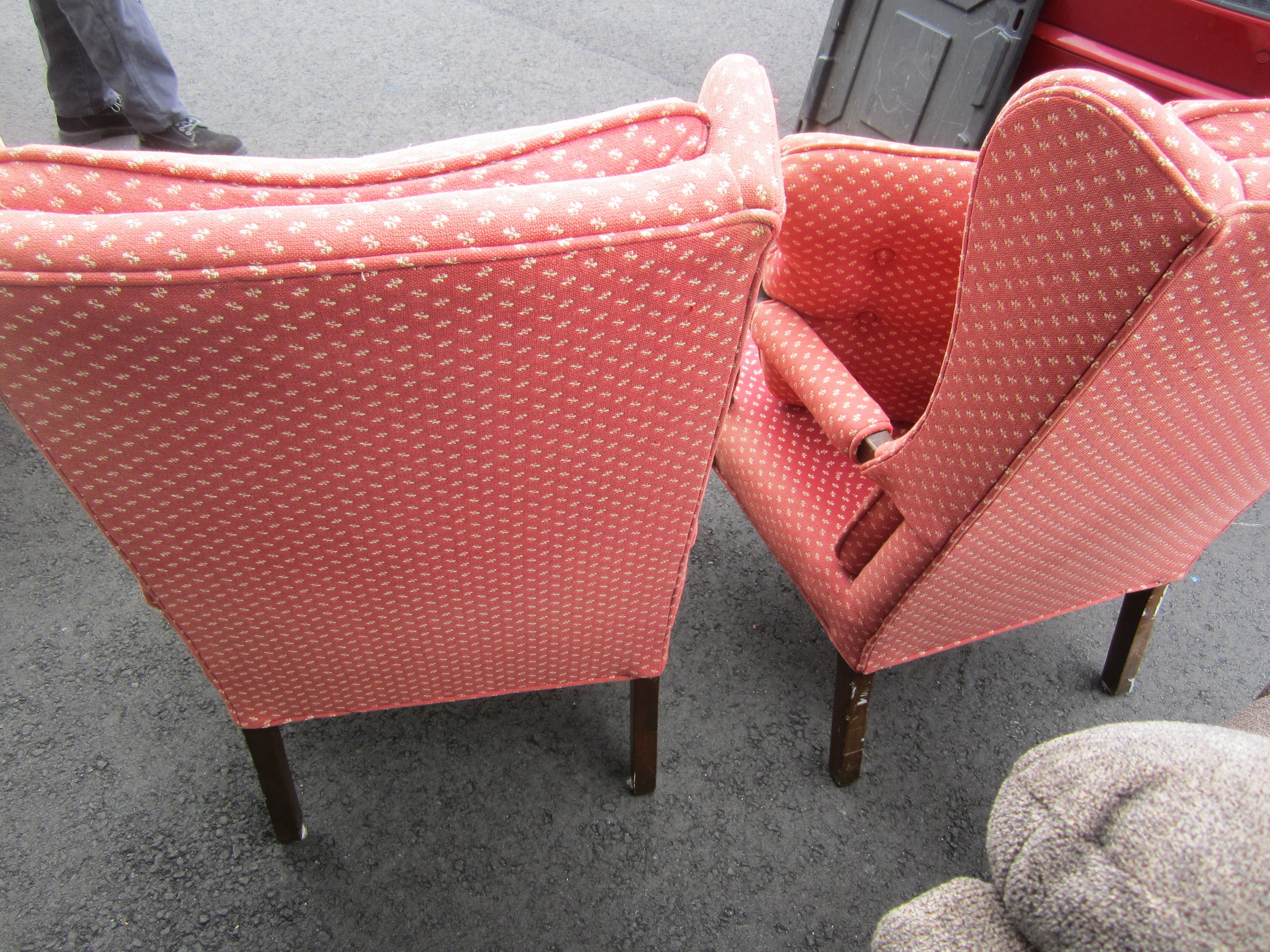 Vtg QUEEN ANN WINGED Back Chair by Harden Furniture 200ea - Etsy